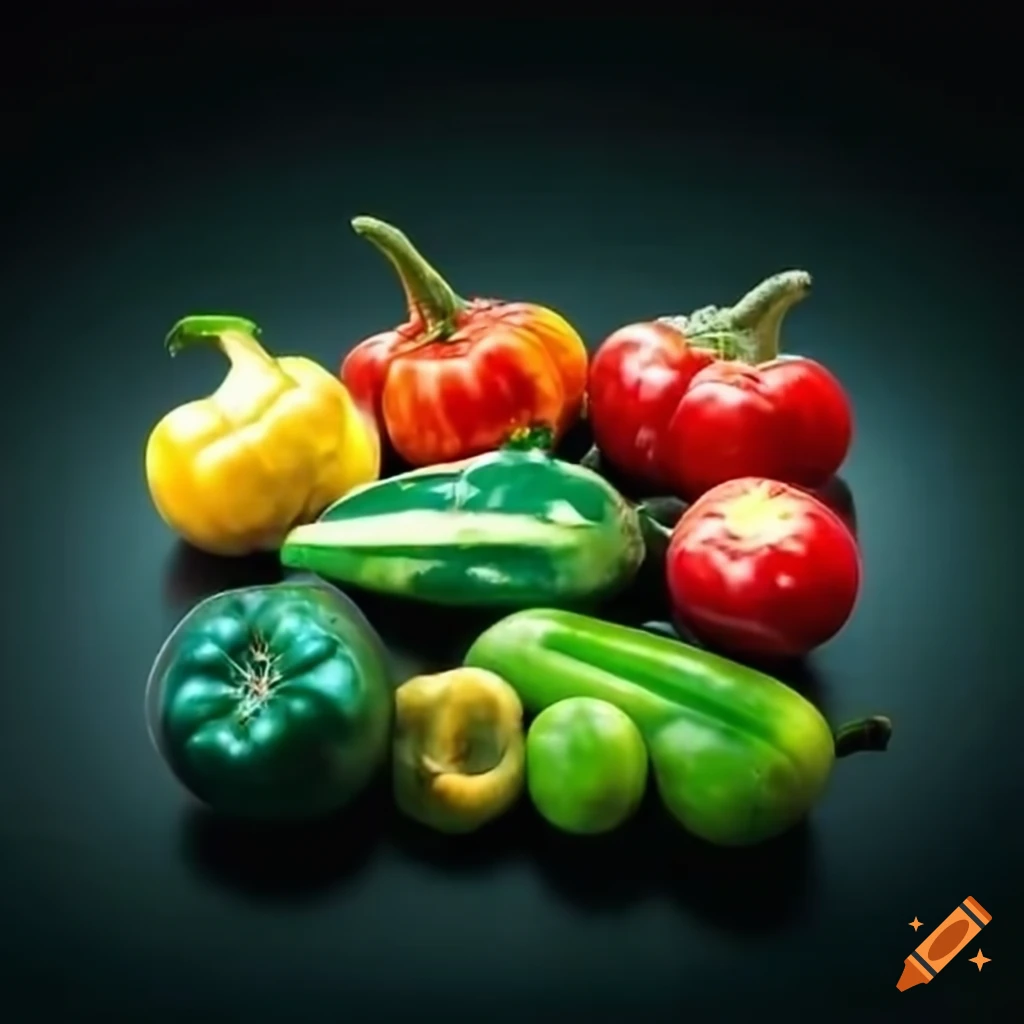 Vegetables racing in cars on an oval track on Craiyon