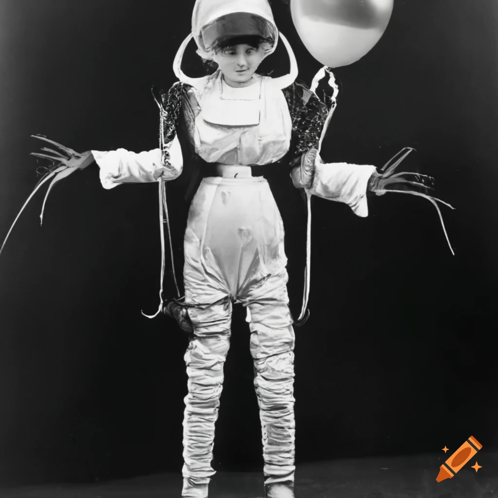 Tall insect nun in a space suit with Victorian-era children in insect ...