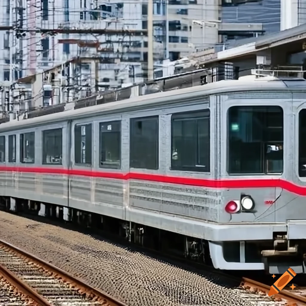 Japanese electric rail infrastructure with inception-style design on ...