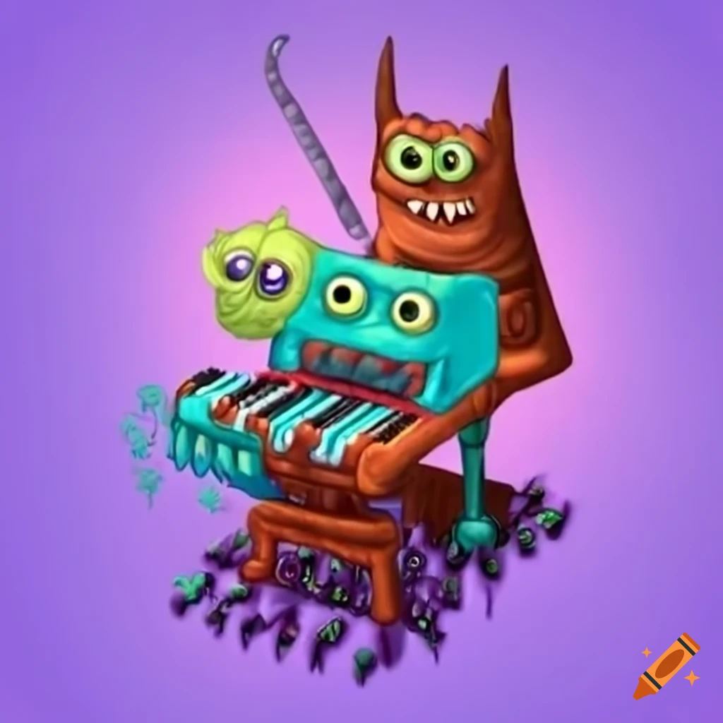 My singing monsters piano on Craiyon