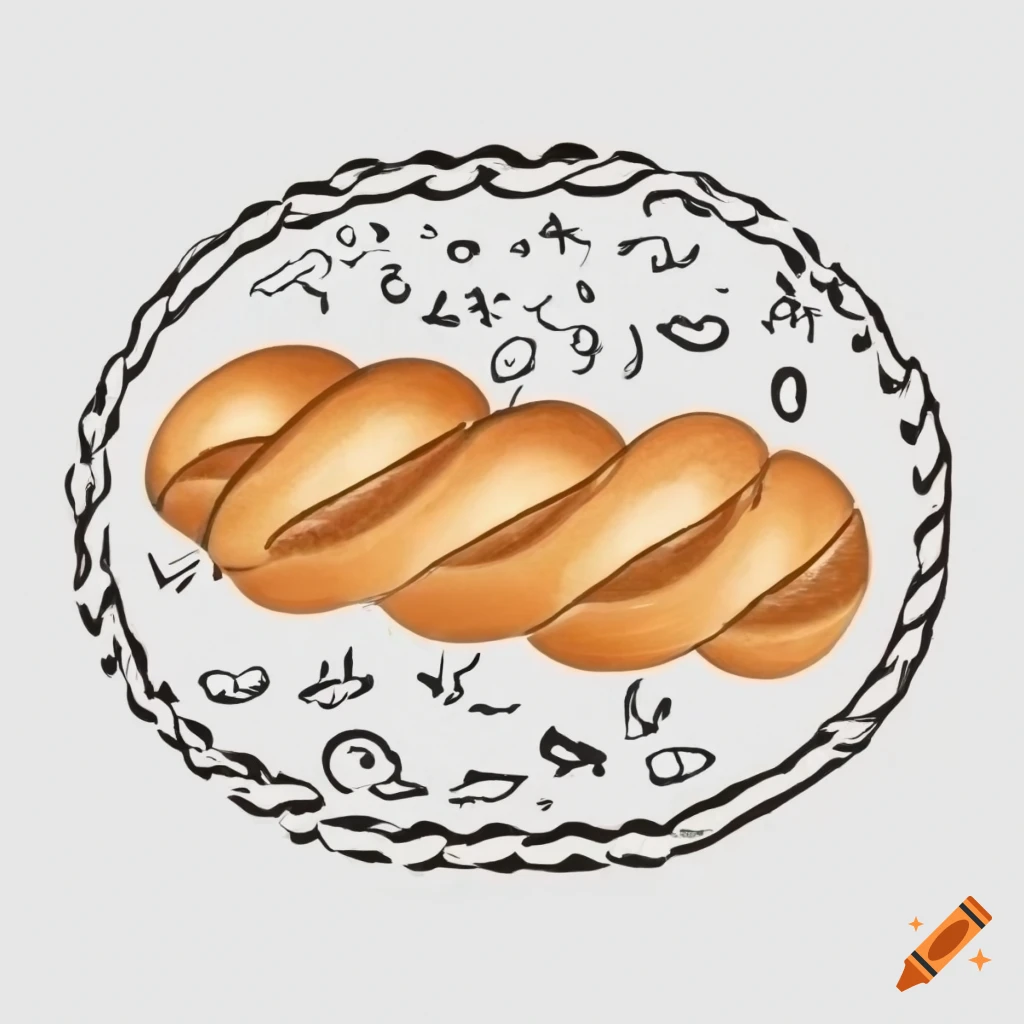Long twisted bread logo design on Craiyon