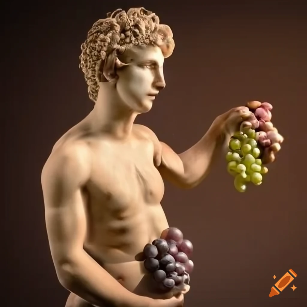 Greco-roman centaur eating grapes on Craiyon