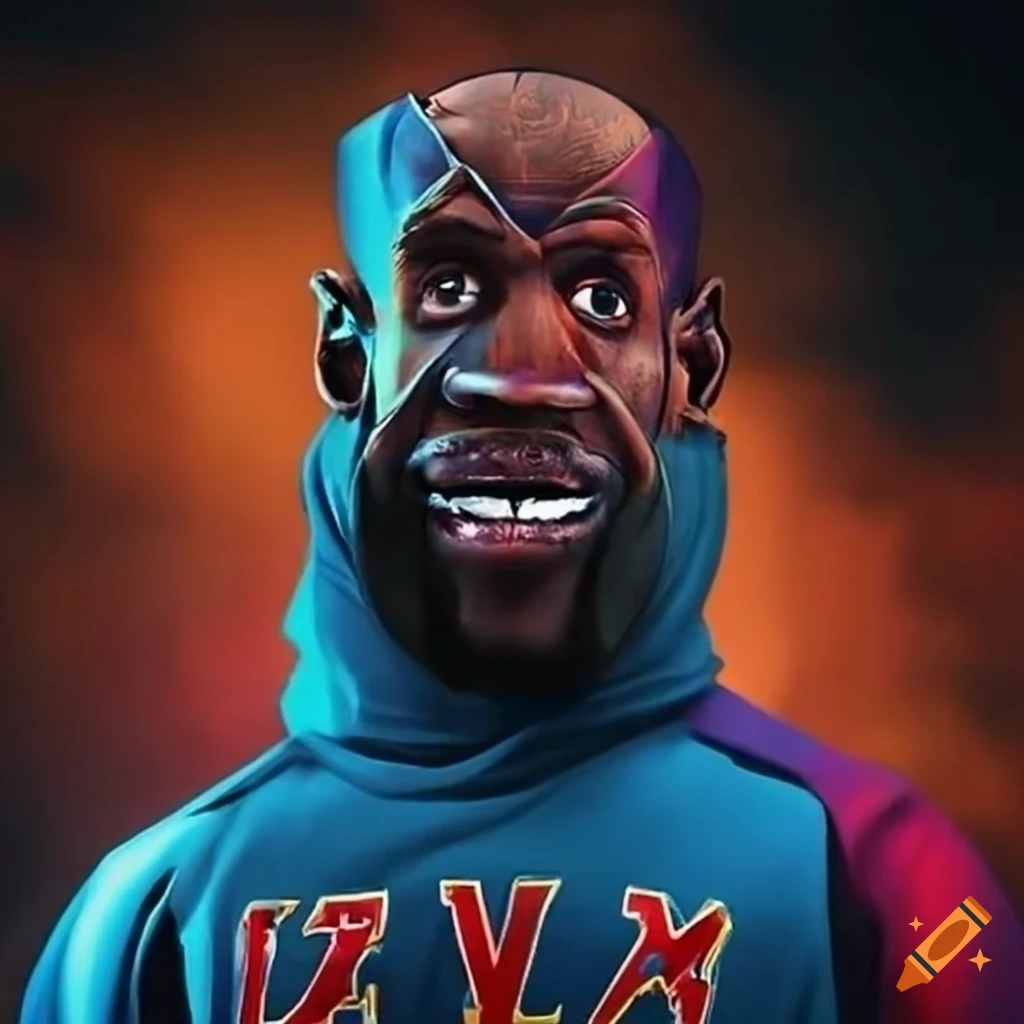 Evil lebron james on Craiyon