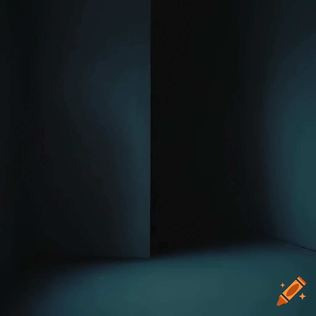 Empty dark liminal space room in a photograph on Craiyon