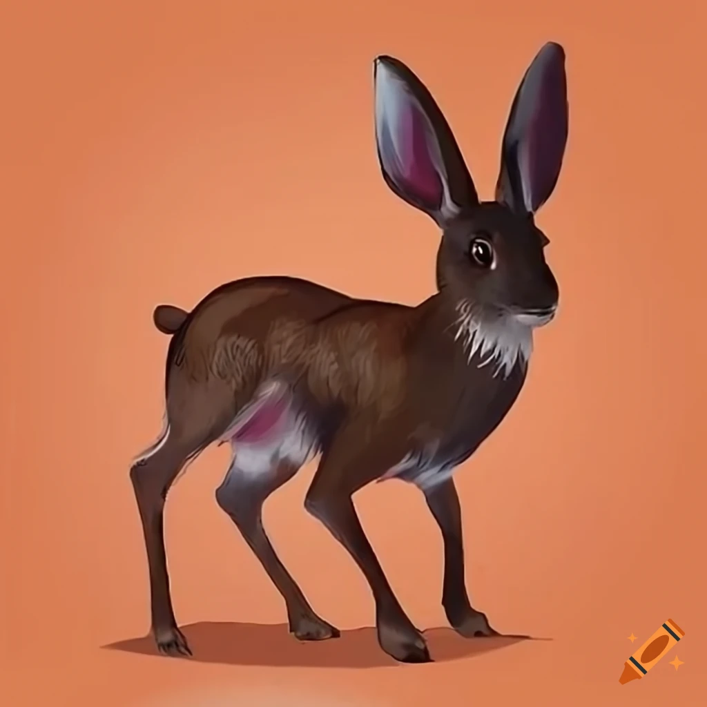 Rabbit and deer hybrid on Craiyon