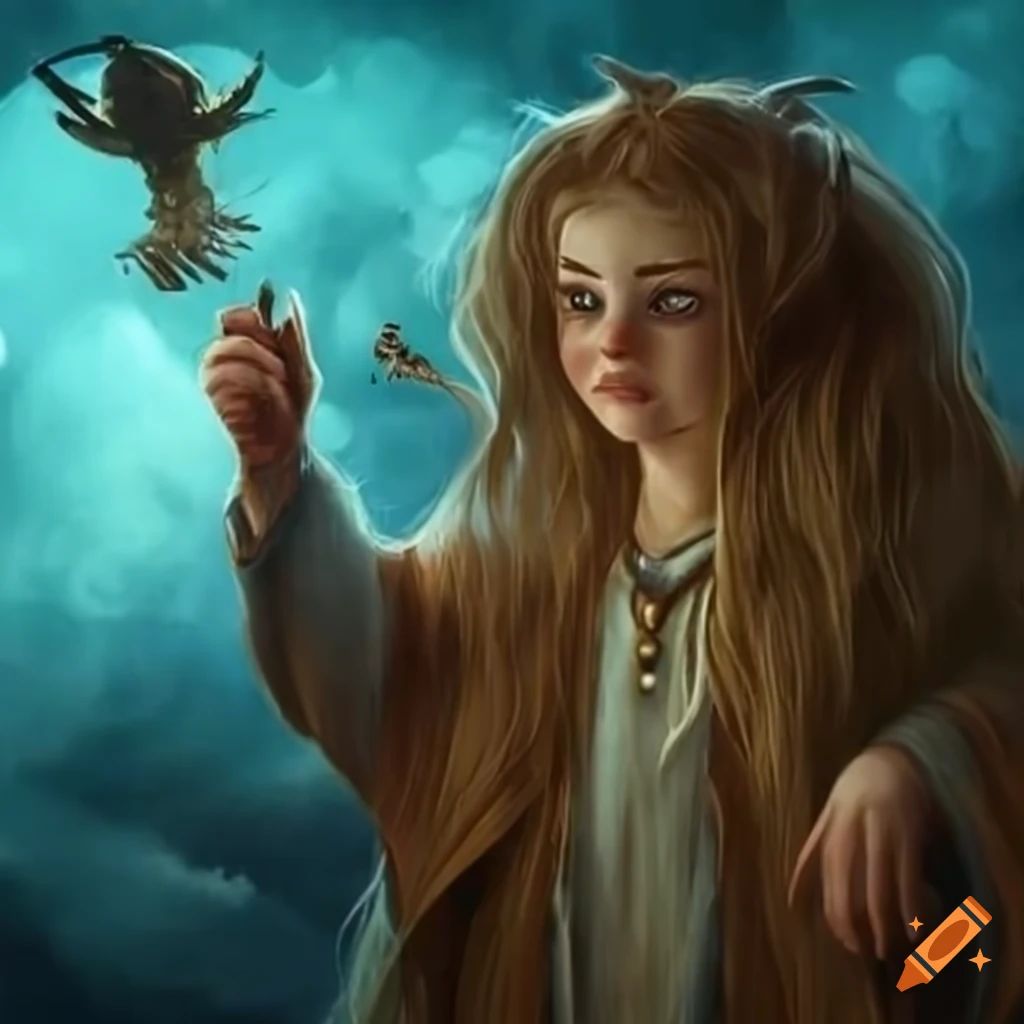 Write a story where Spriggle, a whimsical wizard, fulfills a character ...