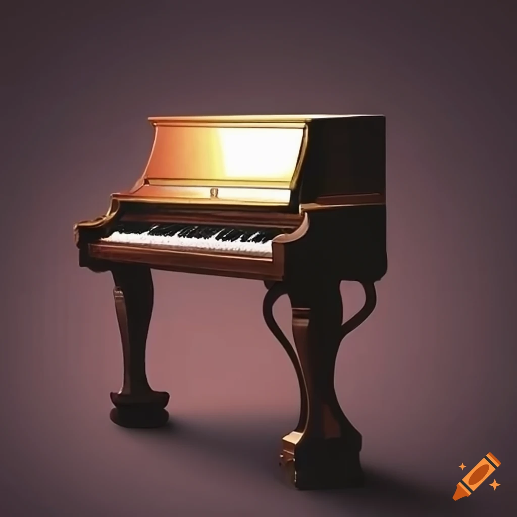 Small piano on Craiyon