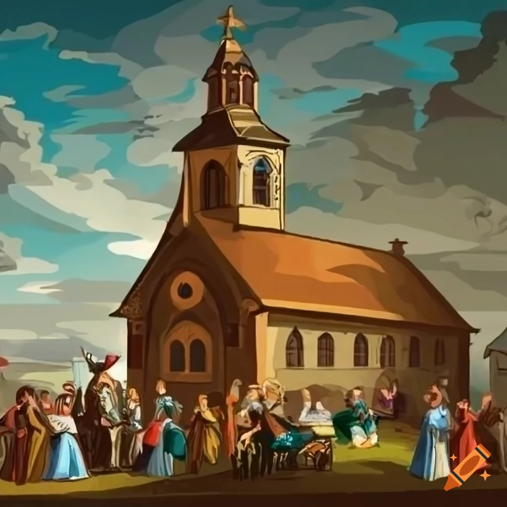 At Church Cartoon