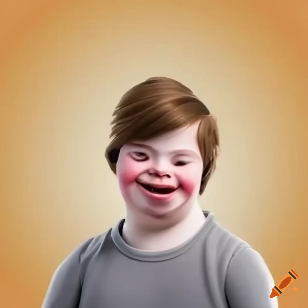 White kid with brown hair in gray sweater playing Fortnite on Craiyon