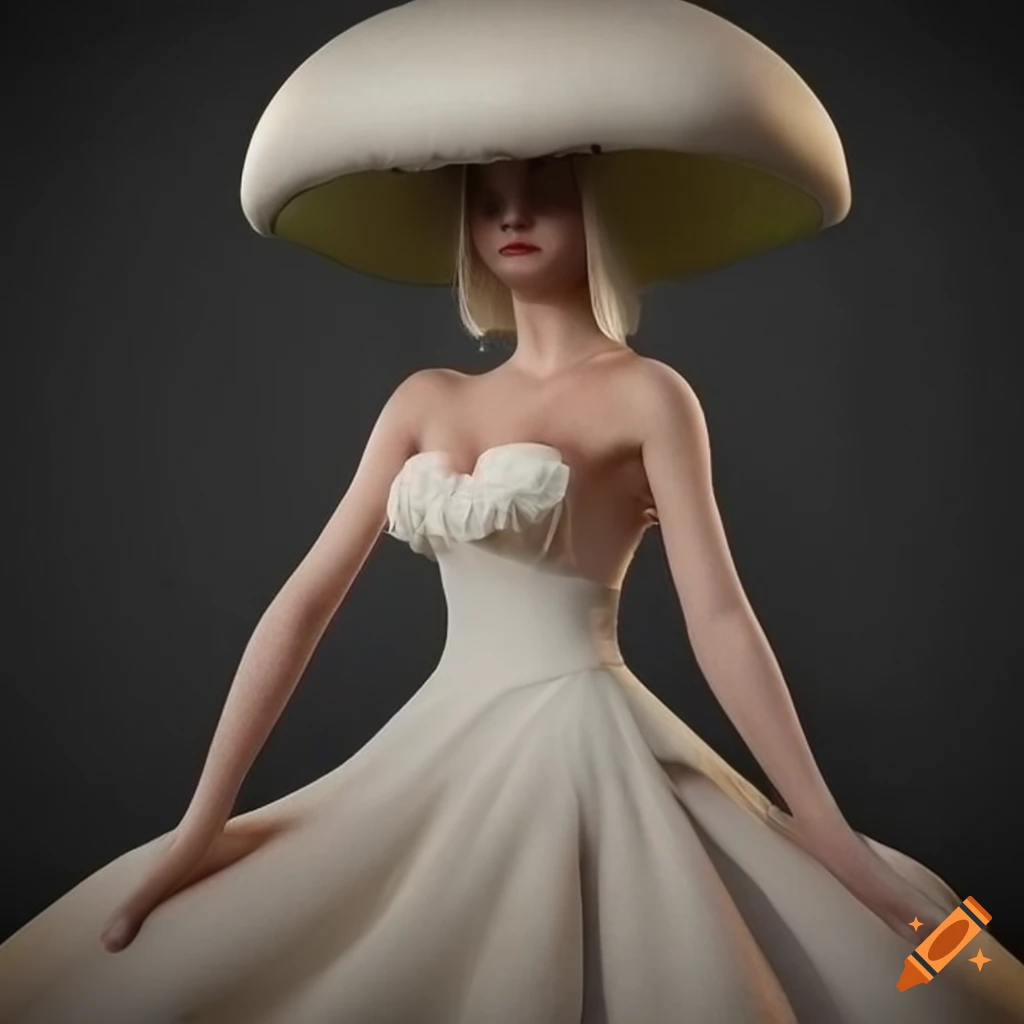 Mushroom dress on Craiyon