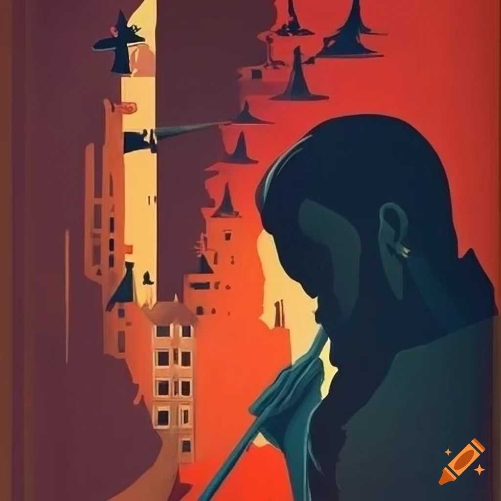 Zatoichi vintage travel poster with astonishing graphics on Craiyon