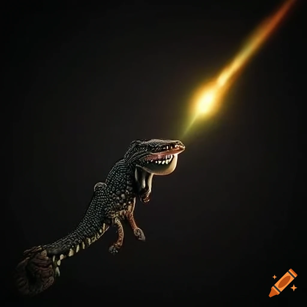 Alligator comet on Craiyon