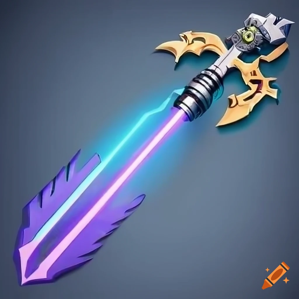 Diamond lightsaber keyblade on Craiyon