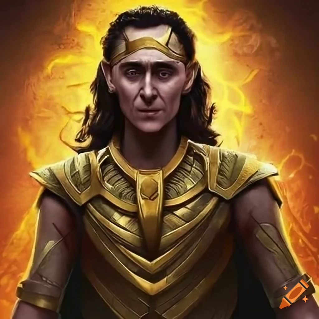 Sun god resembling loki on Craiyon