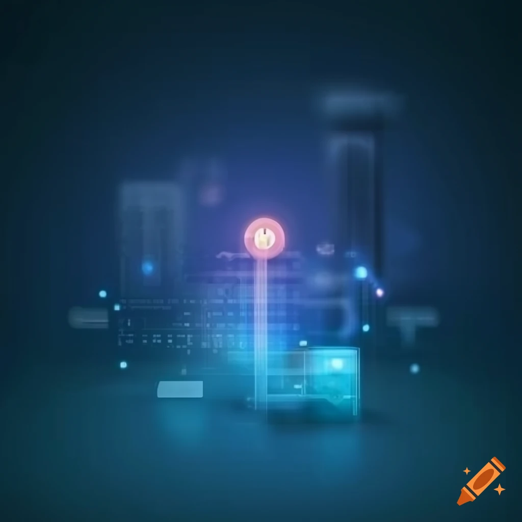 Professional linkedin background with ai, renewable energy, computers ...