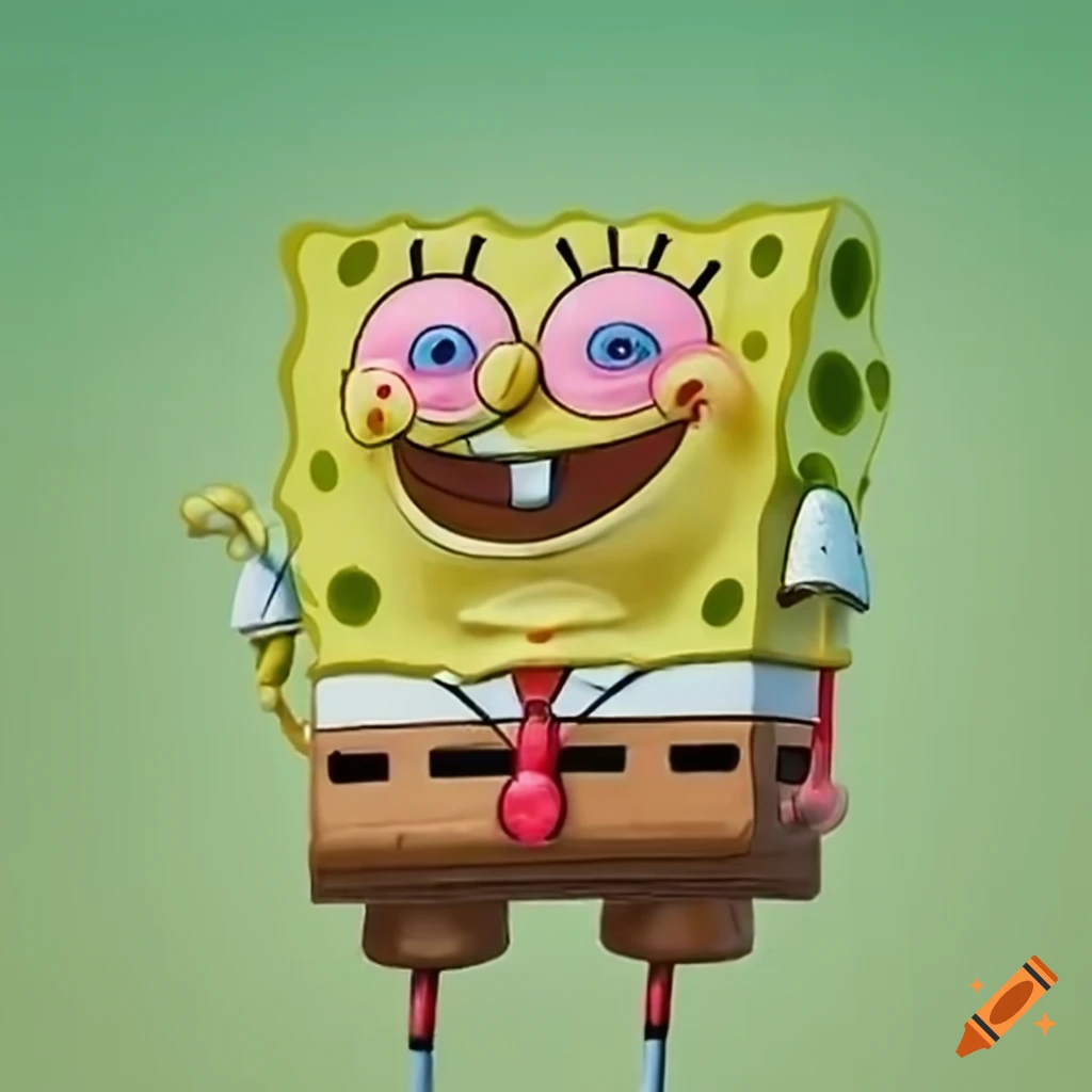 Various shades of spongebob on Craiyon