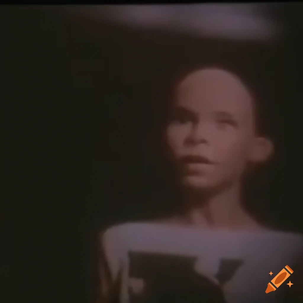 Vhs style footage with an uncanny valley effect from the 1980s and ...