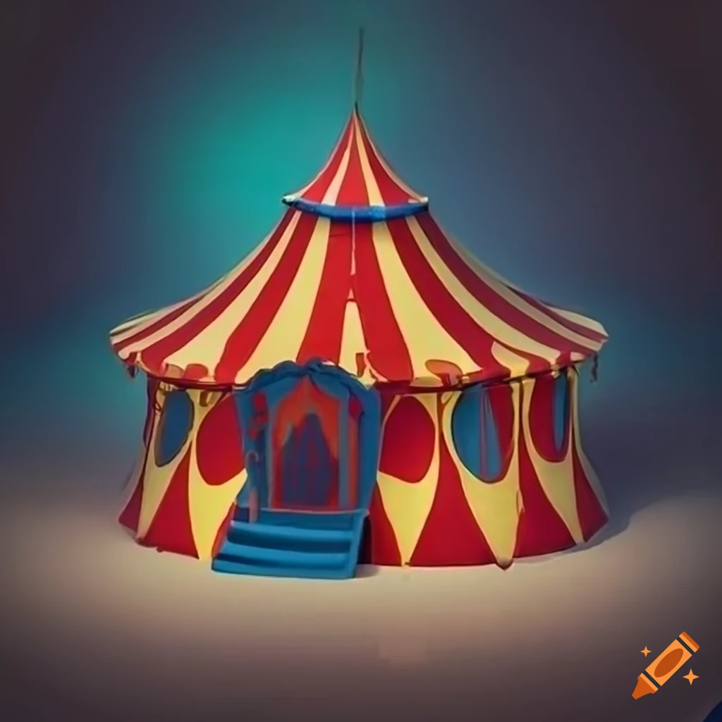 Big circus house on Craiyon