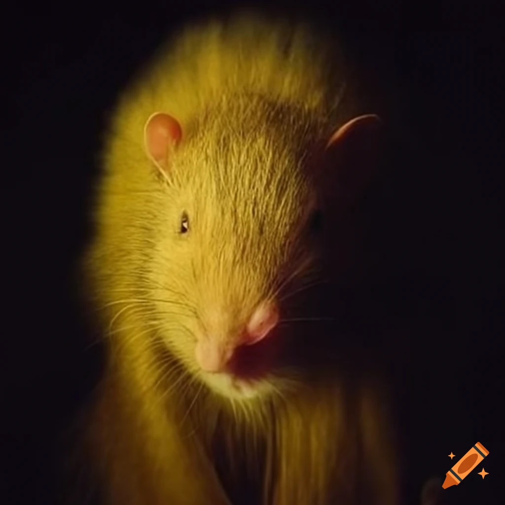 Yellow hairless rat on Craiyon