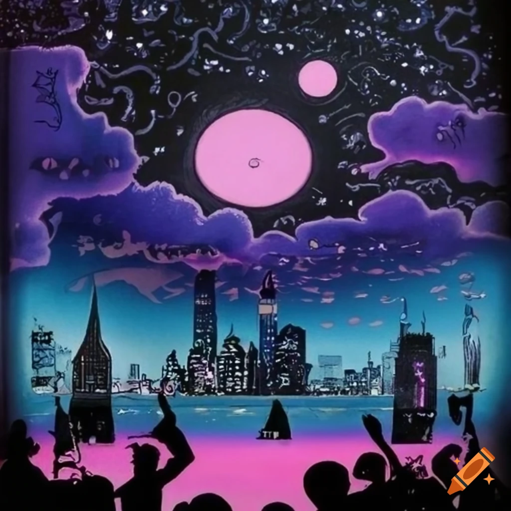 Chiho aoshima's lo-fi fantasy movie poster for midnight city on Craiyon