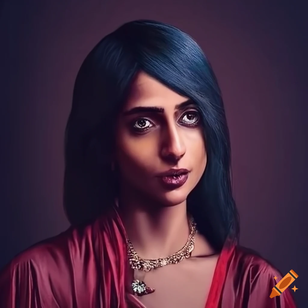 Ritu arya in a robe on Craiyon
