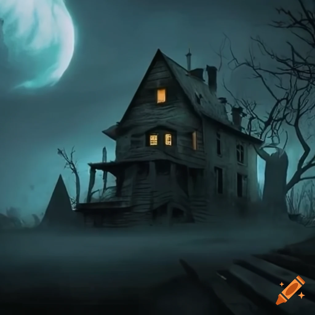 House on a haunted hill on Craiyon