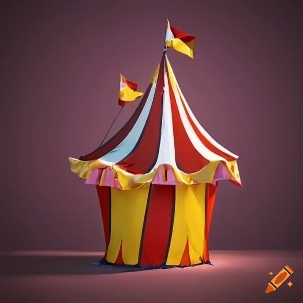 Circus Tent With Clown Decorations On Craiyon