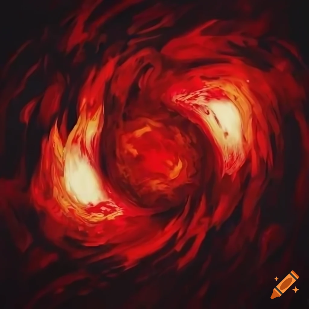 Red explosive abstract art background with boom smash effect on Craiyon