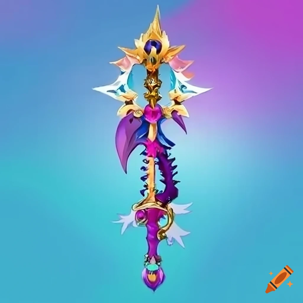 Flower jewel keyblade on Craiyon