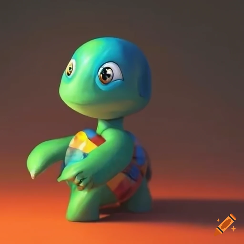 Turtle playing ludo board game on Craiyon