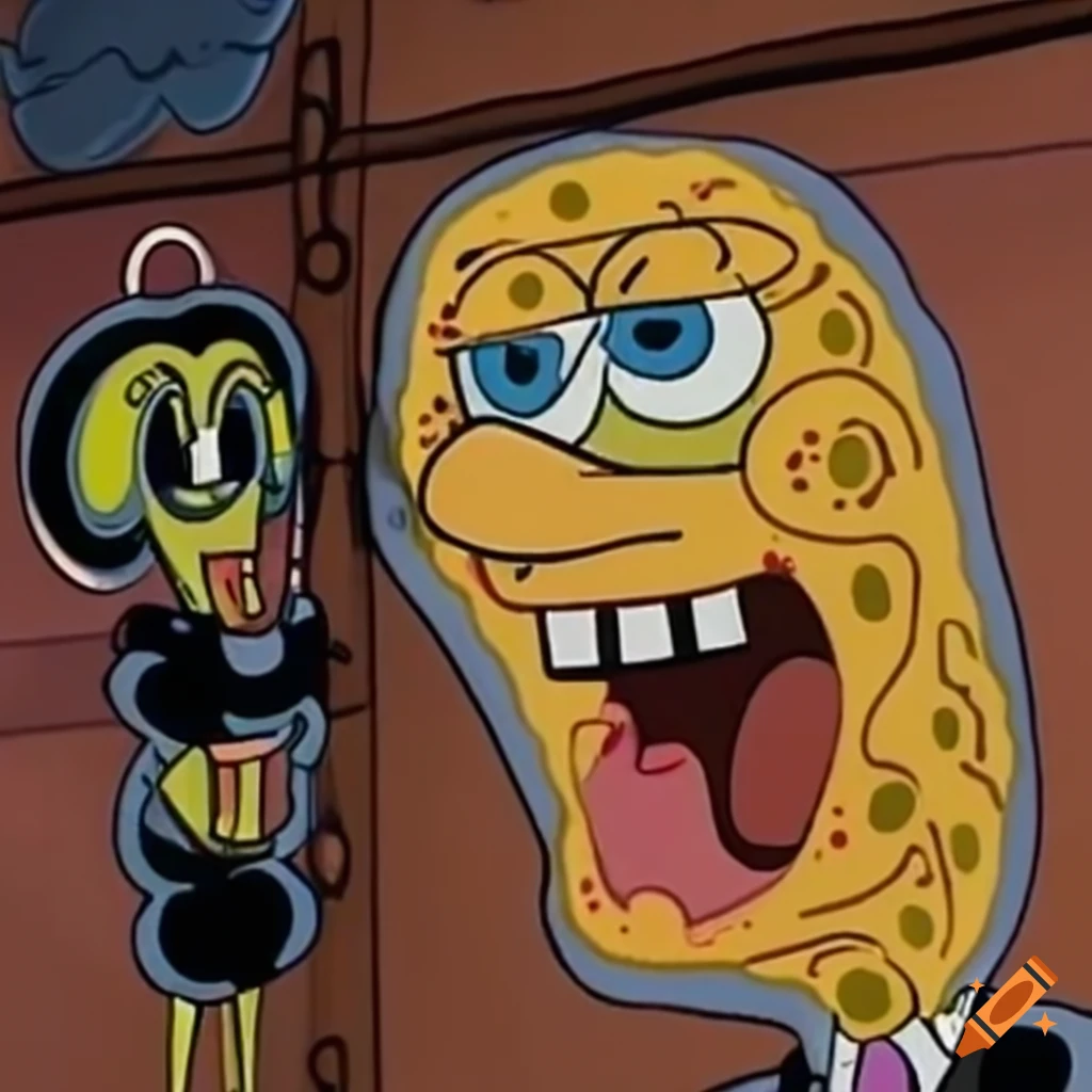 Illustration inspired by fifty shades of grey with spongebob characters ...