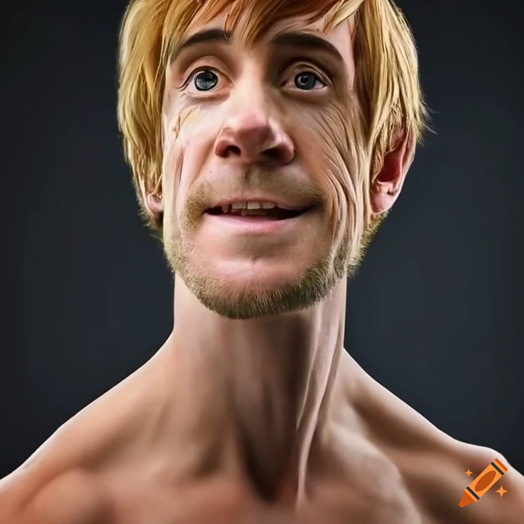 Hyperrealistic portrait of shaggy rogers on Craiyon