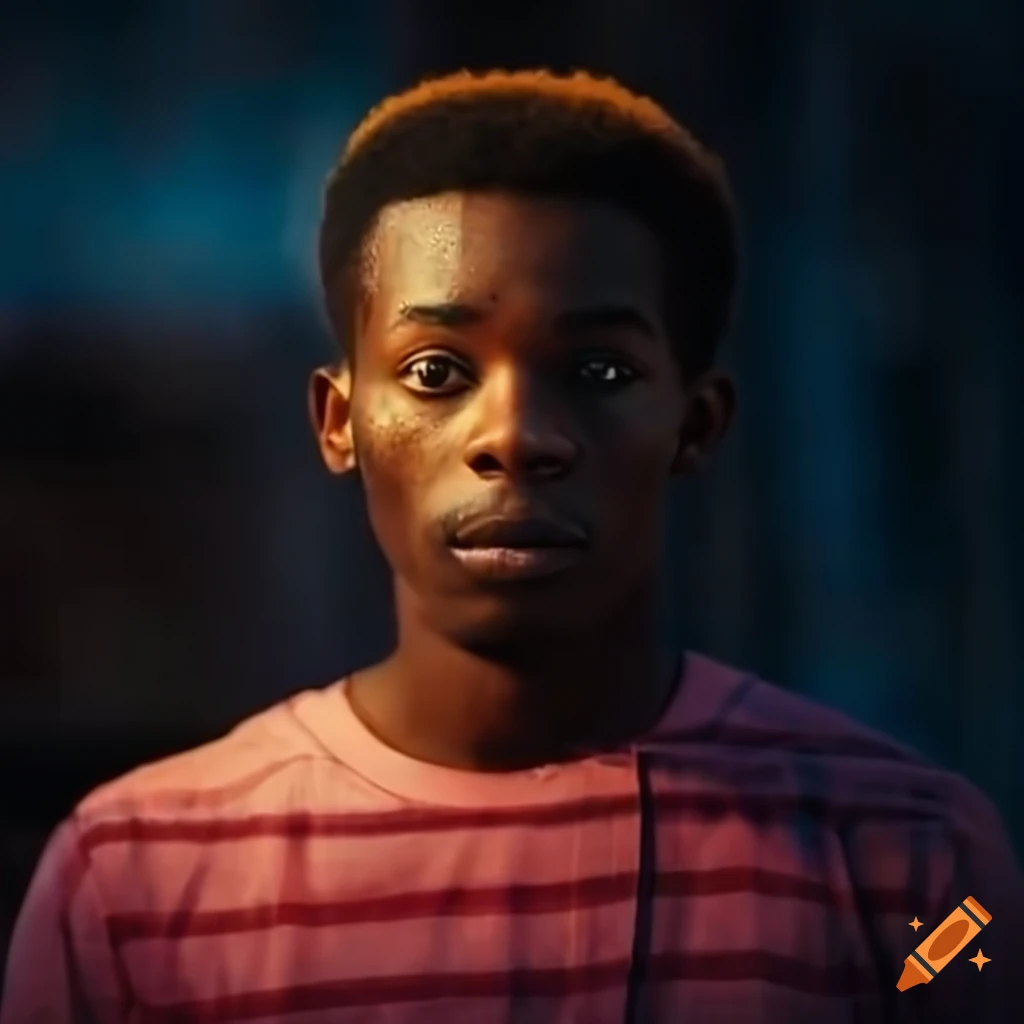 Surprised African American Man With 80s Flat Top Hairstyle On Craiyon