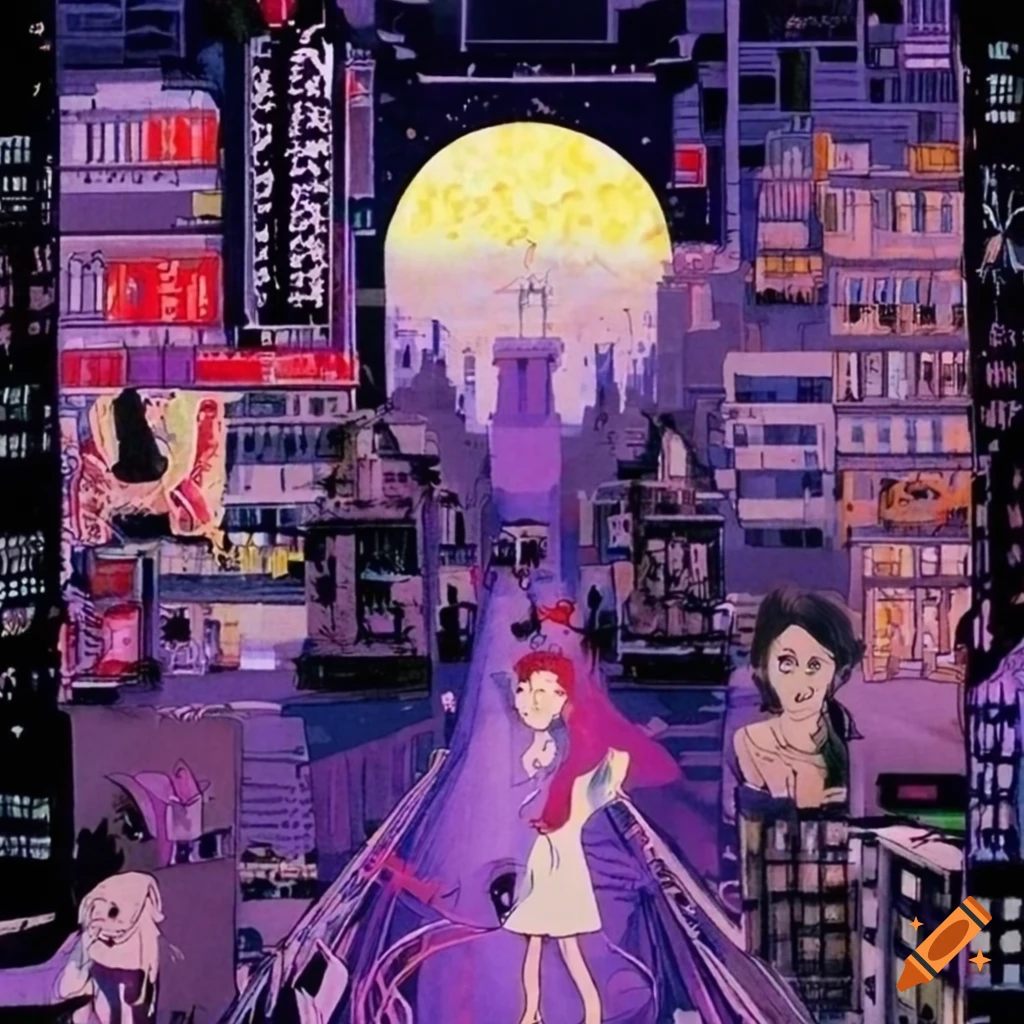 Chiho aoshima's lo-fi fantasy movie poster for midnight city on Craiyon
