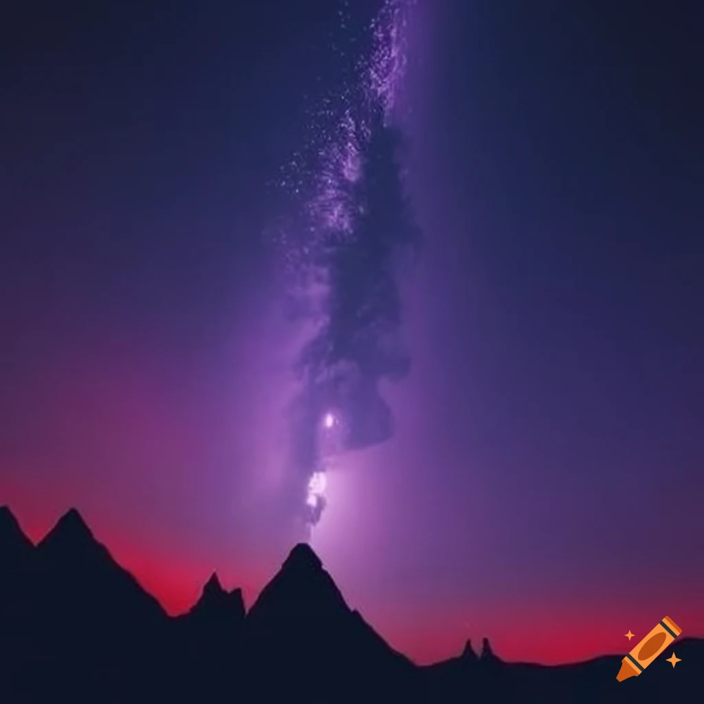 Northern lights in the night sky on Craiyon