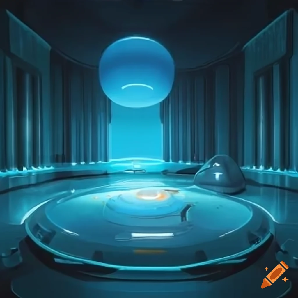 Future teleport pad on Craiyon