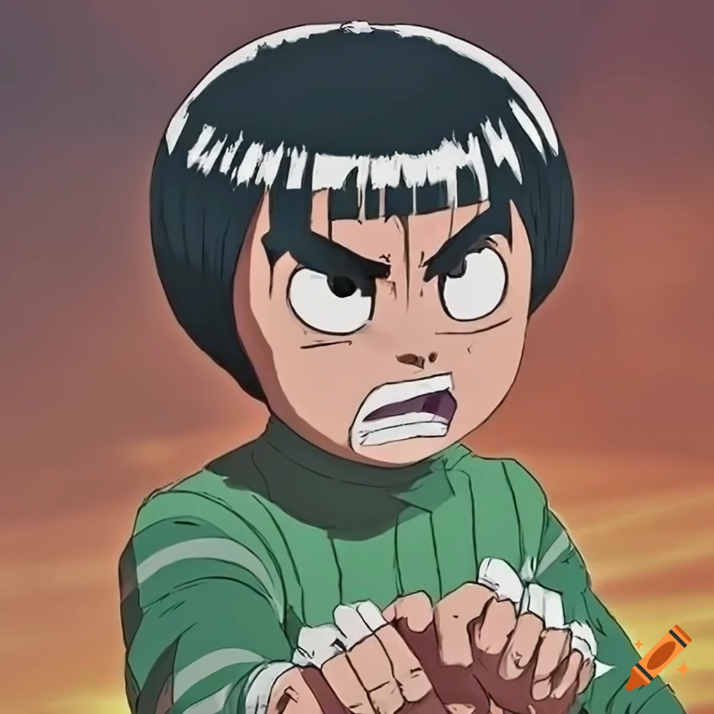 Rock lee character on Craiyon