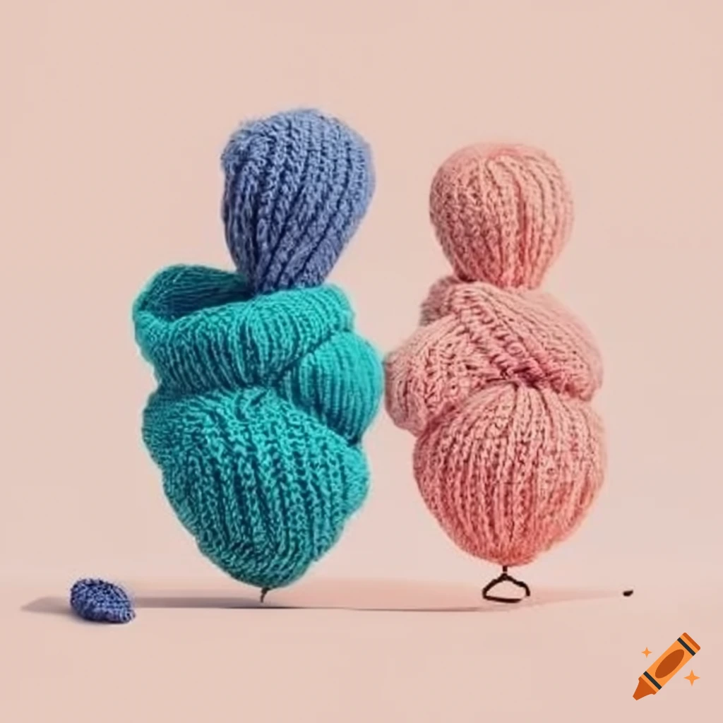 Hand-knit shop website logo on Craiyon