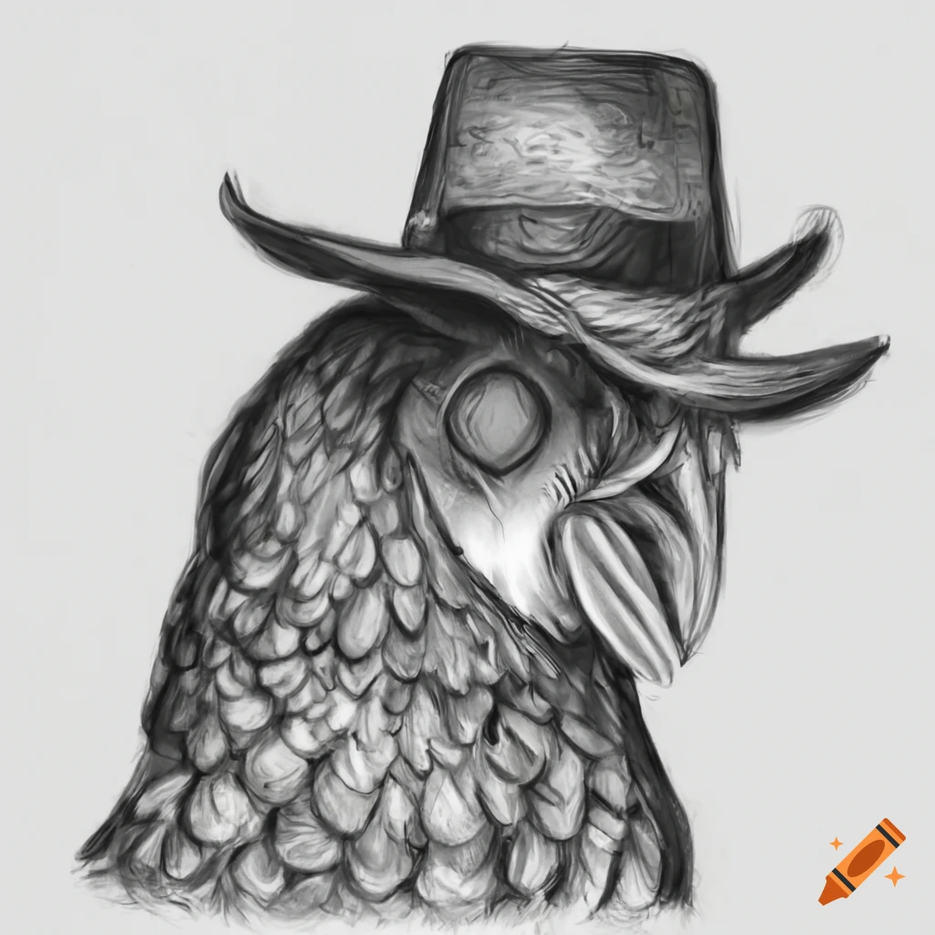 Chicken dressed as sheriff woody on Craiyon