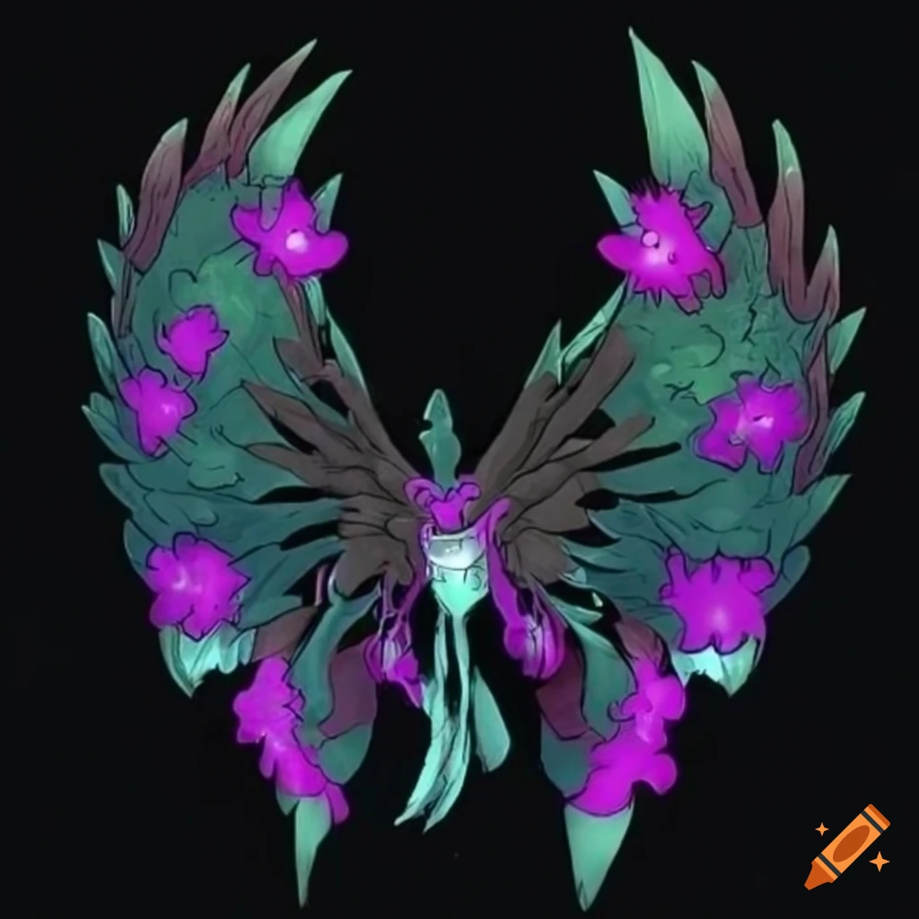 Hauntingly beautiful fungal entity with feather-like branches and ...