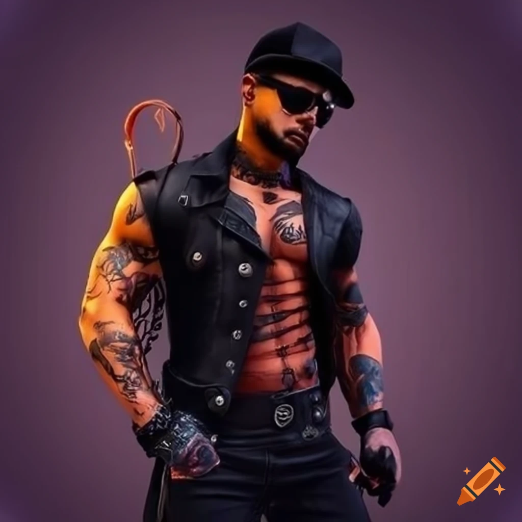 Outfit for a chunky, muscular male singer with tribal tattoos, leather ...