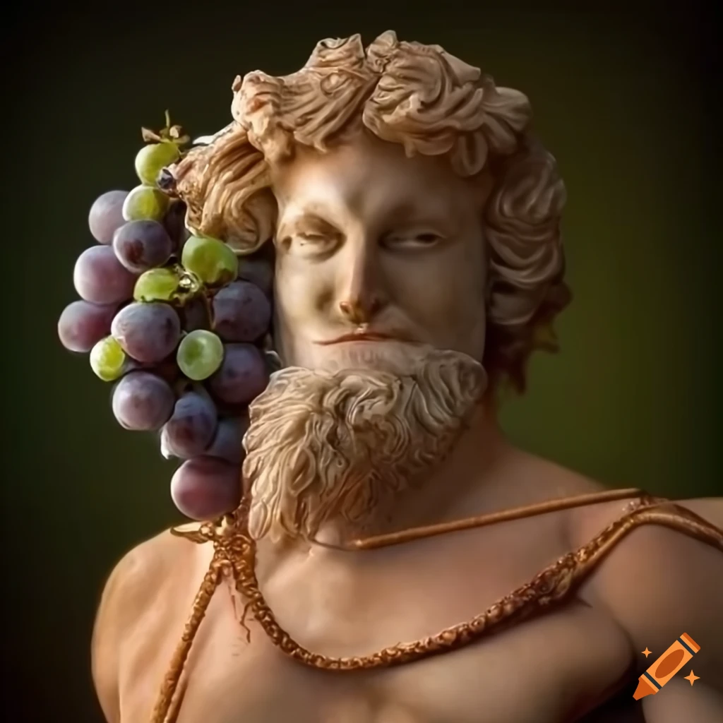 Greco-Roman centaur eating grapes on Craiyon