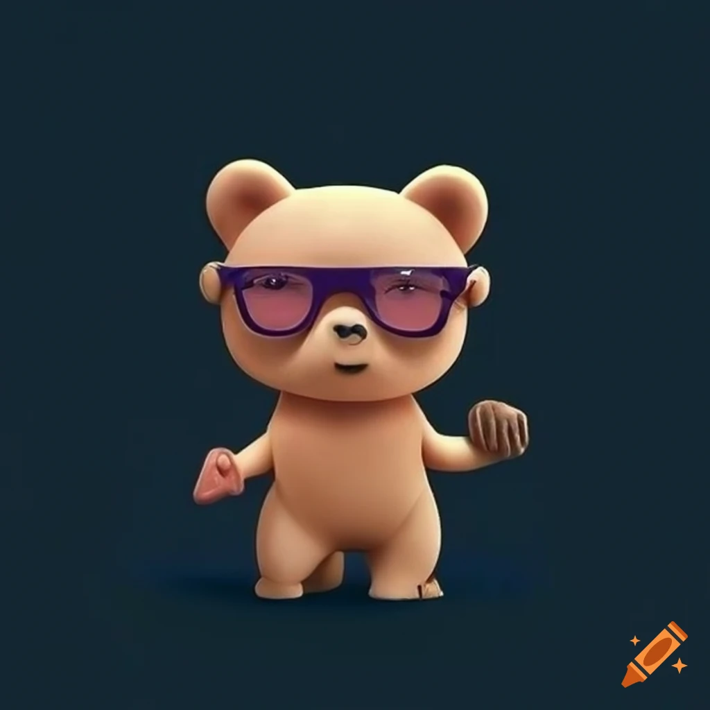 Oso con gafas on Craiyon