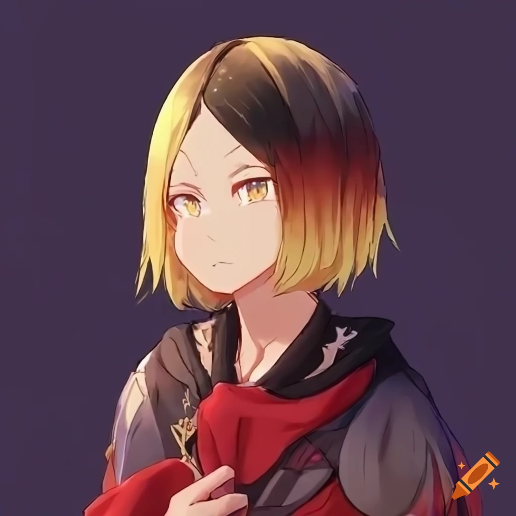 Kenma kozume as a genshin impact character on Craiyon