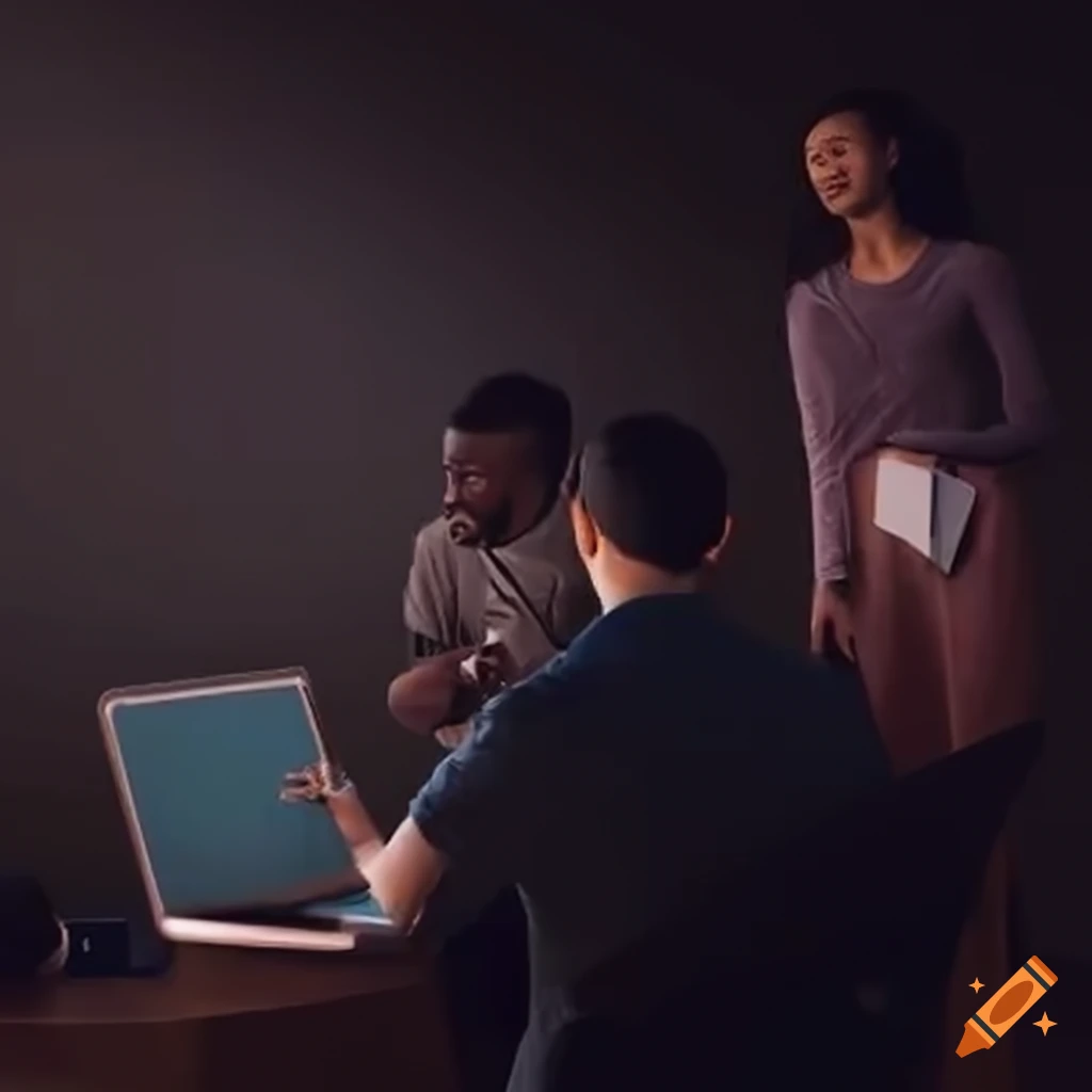 Teamwork graphic design collaboration on Craiyon