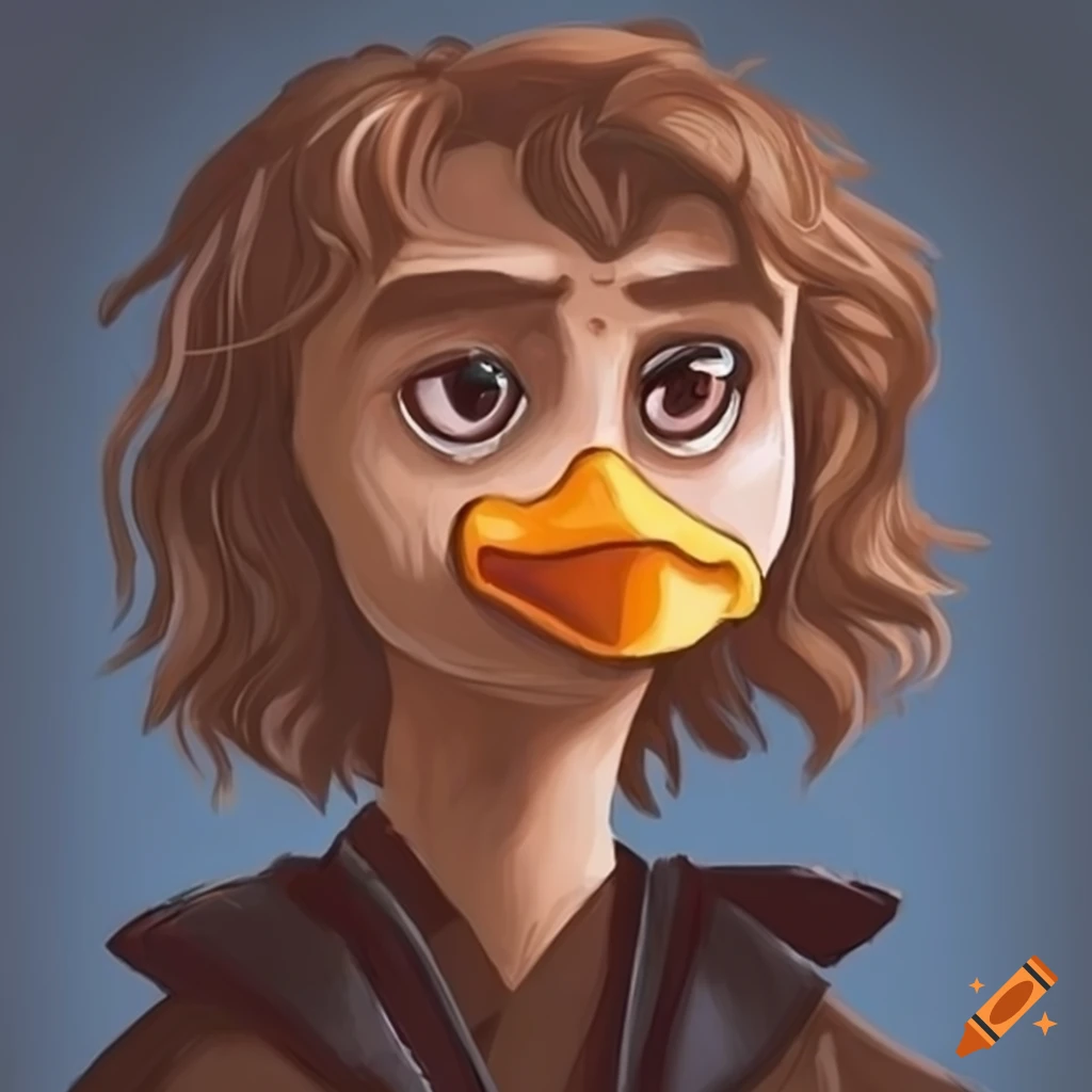 Anakin skywalker portrayed as a duck on Craiyon