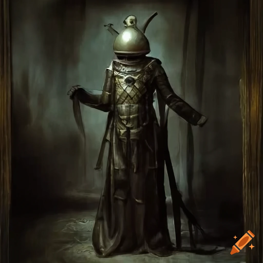 Sinister banker turned salesman in unique antique space suit inspired ...