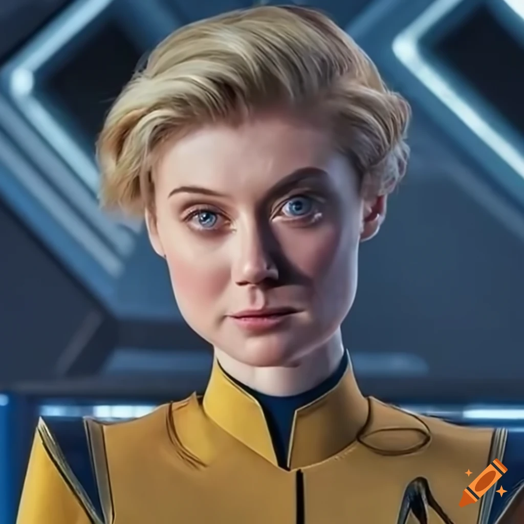 Young Elizabeth Debicki as Captain on Star Trek Discovery at Zeus Edge ...