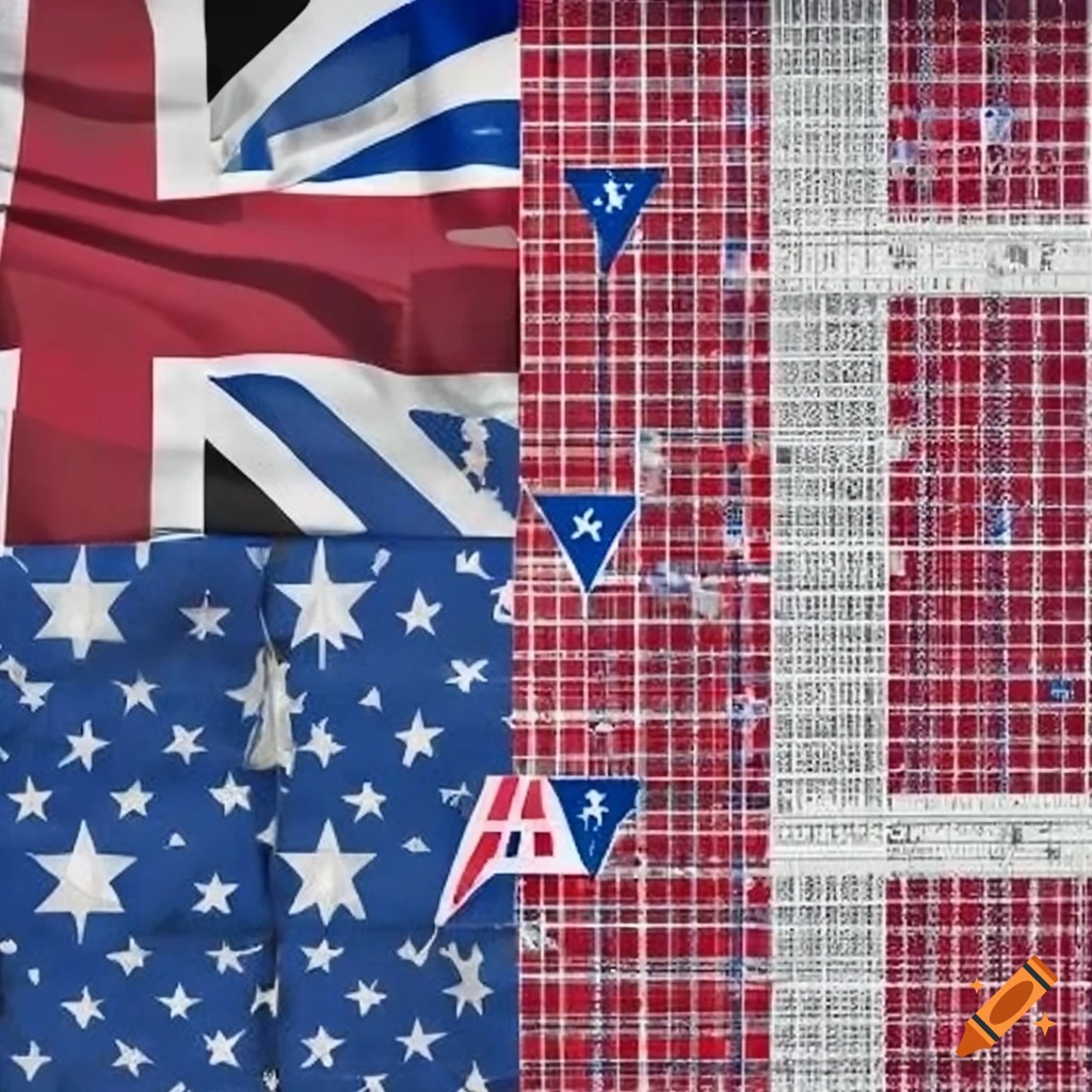 Display of multiple national flags arranged neatly in a grid on Craiyon