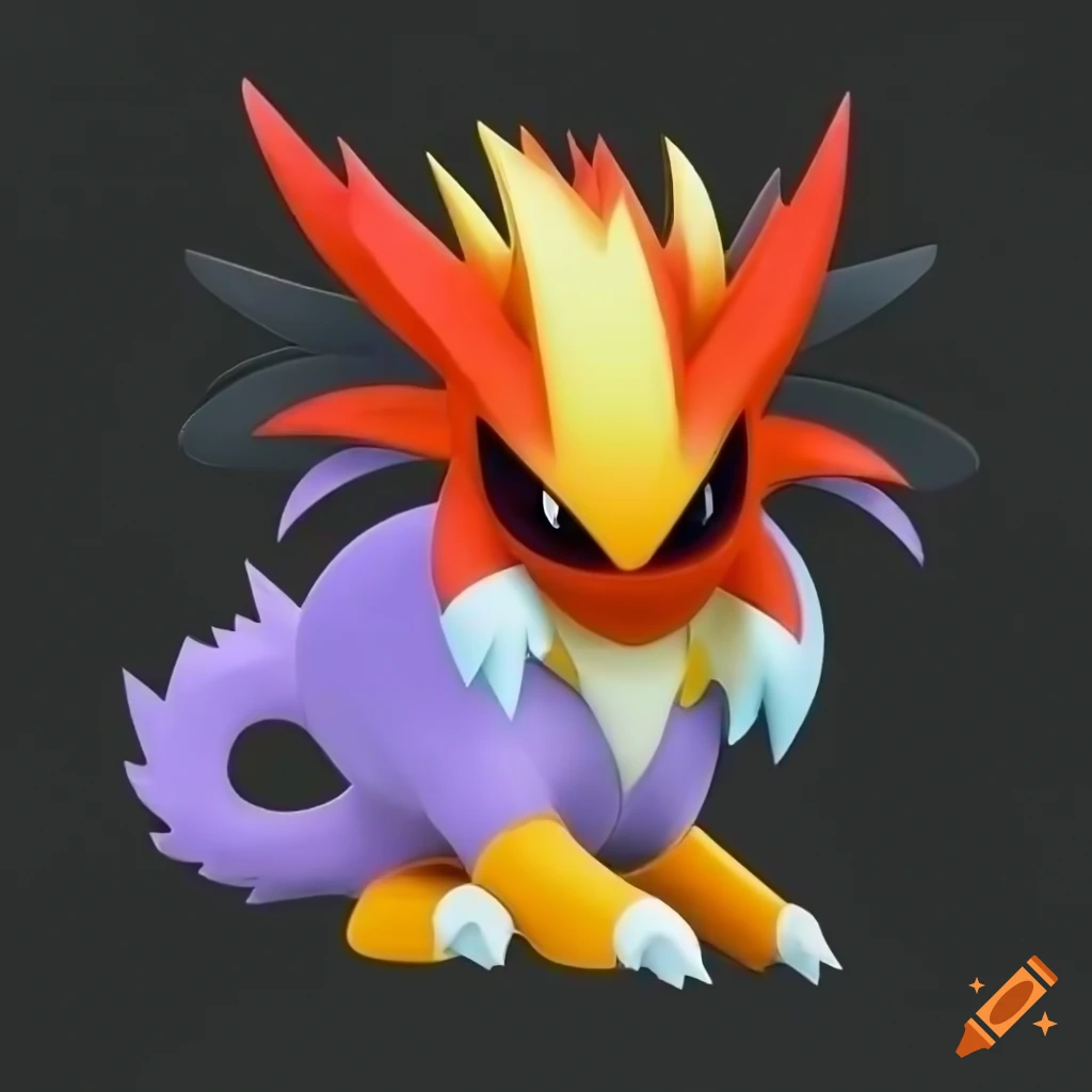 Custom fire & Ghost-type Pokemon sphinx with fire tail and long teeth ...